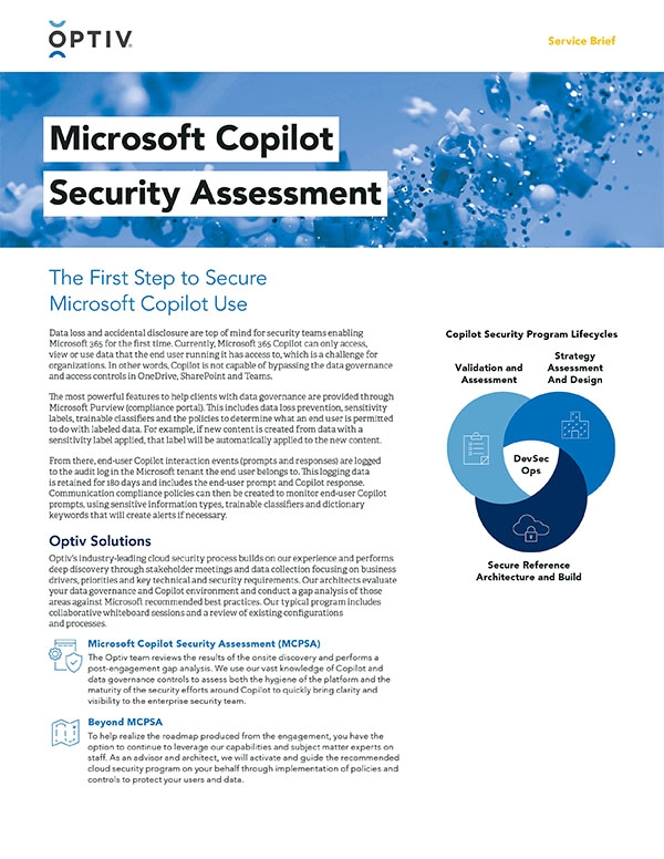 Microsoft Copilot Security Assessment | Optiv